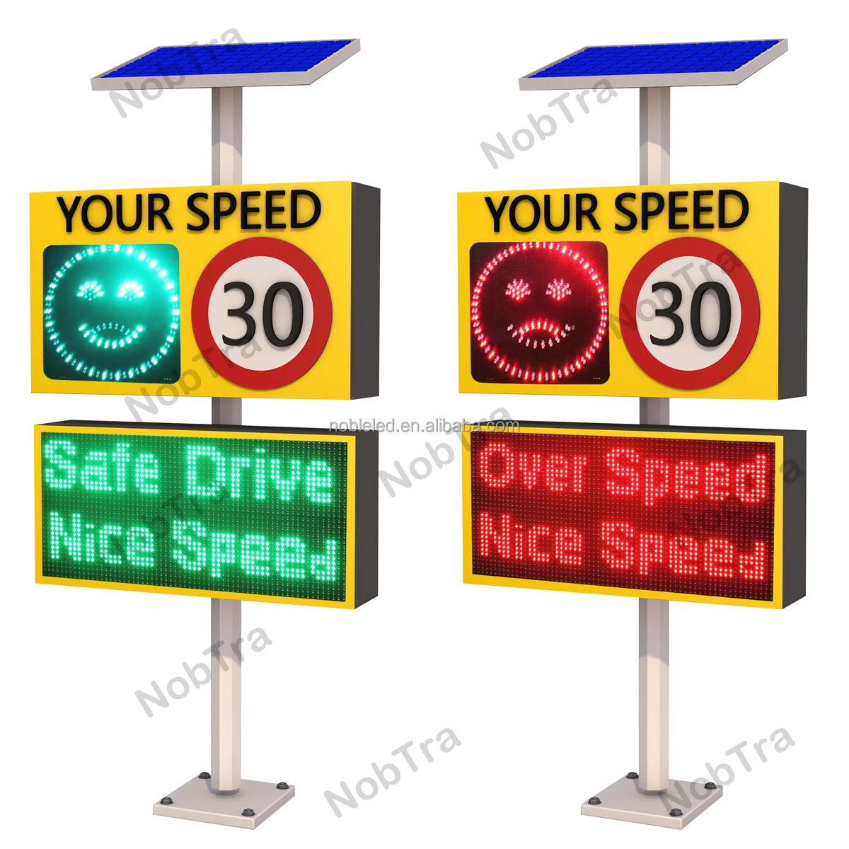 High Sensitiviity Vehicle Speed Feedback Sign with Speed Radar Detector ...