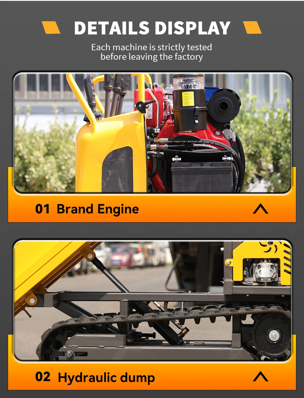 Low Grounding Ratio Crawler Dumper Transporter TOROS 2T 3T Low Price ...