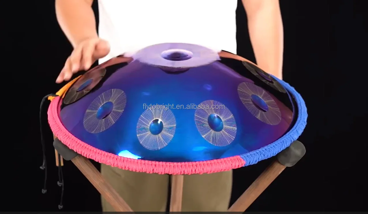 Cozy Drum 12 Note Stainless Steel Handpan 432/440 Hz 22 Inches for ...