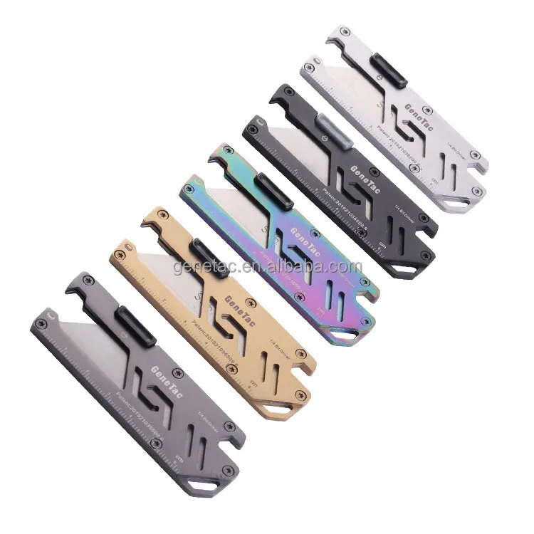 Custom Made EDC Sk5 Steel Retractable Blade Cutter