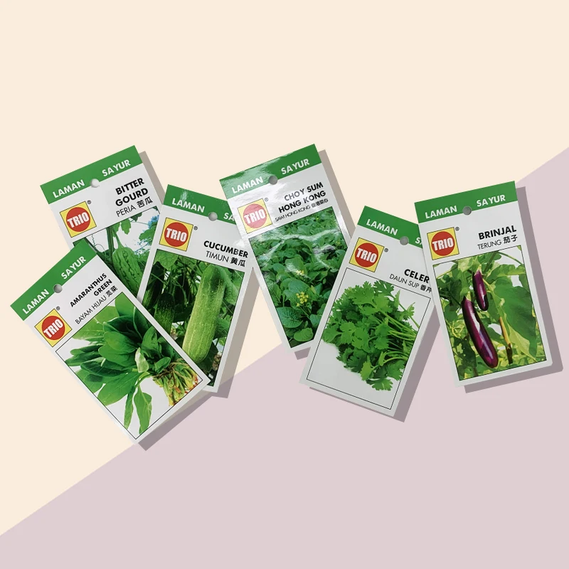 Nakava 3 Side Seal Bag - Laminated Aluminum Foil Seed Packet