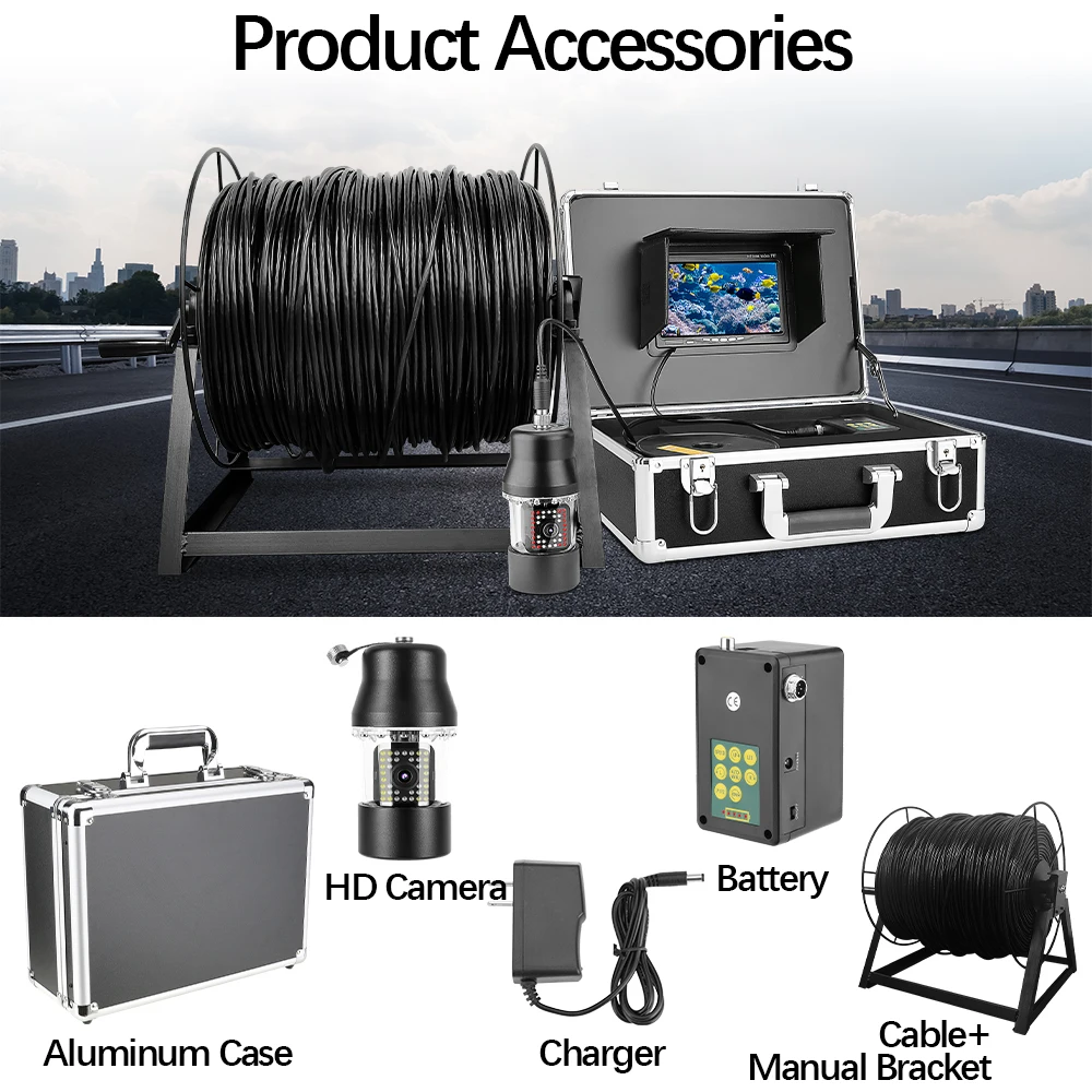200m Underwater Observation Camera Deep Sea Ocean 360 Degree Underwater ...
