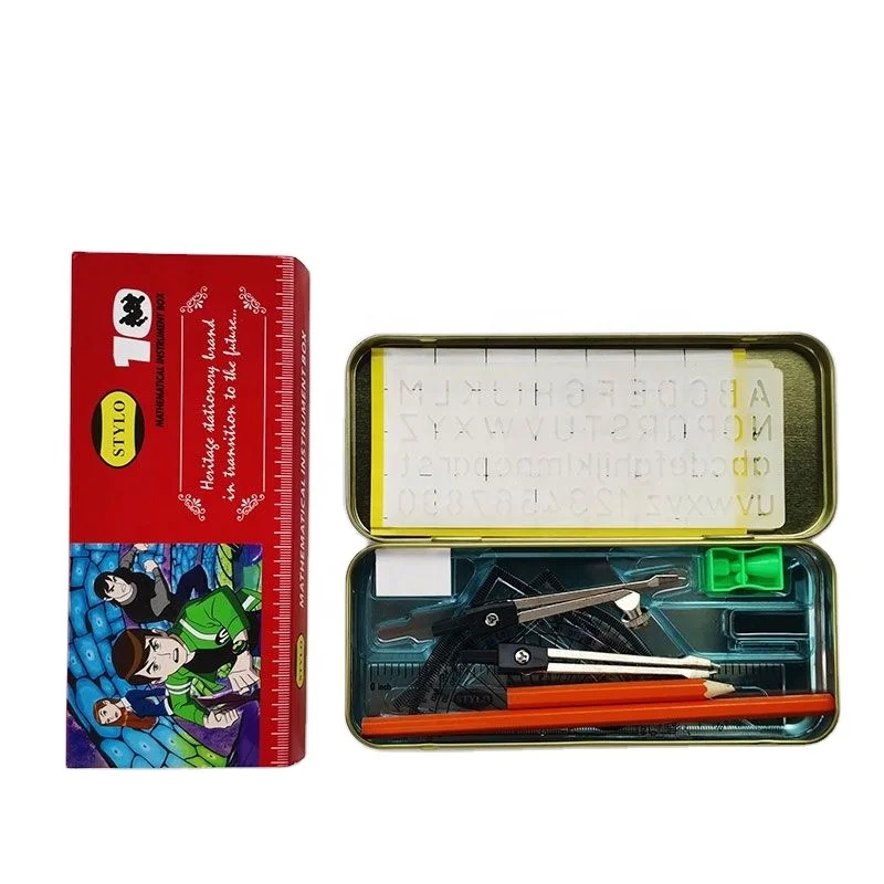 math set, mathematical set, mathematical instrument marshal box ...