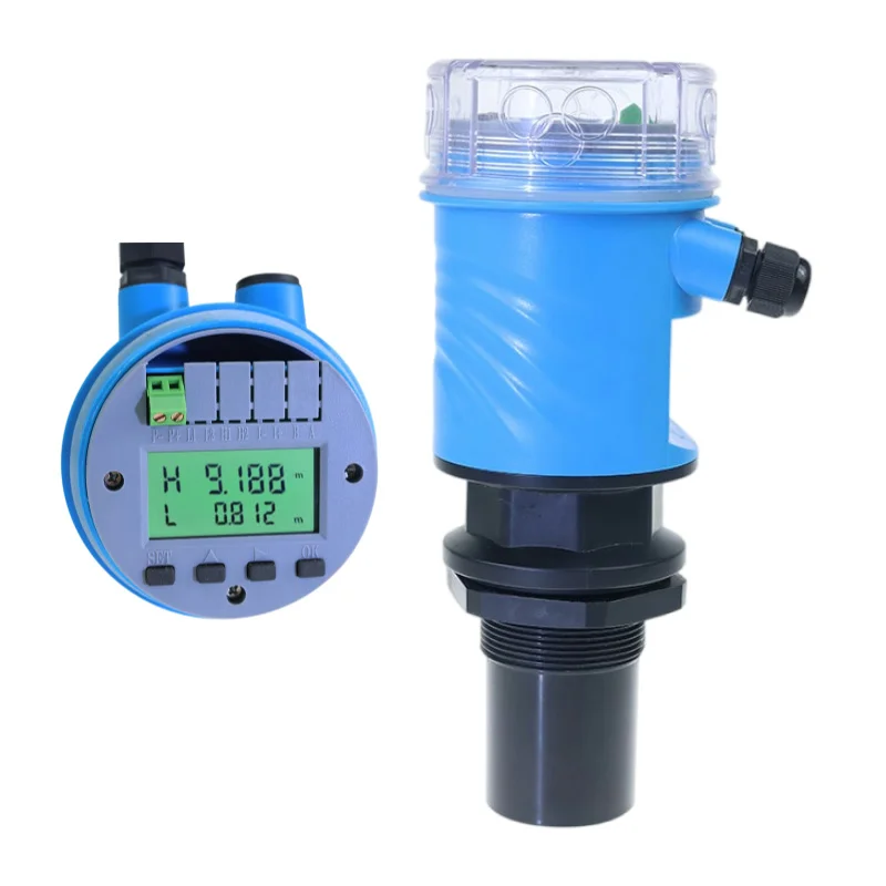 Ultrasonic Liquid Water Level Sensor Transmitter for River Pond Tank 5m ...