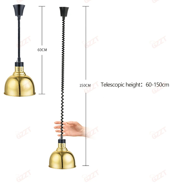 Kitchenware Sets Ss Hanging Telescopic Food Heating Lamp Heat ...