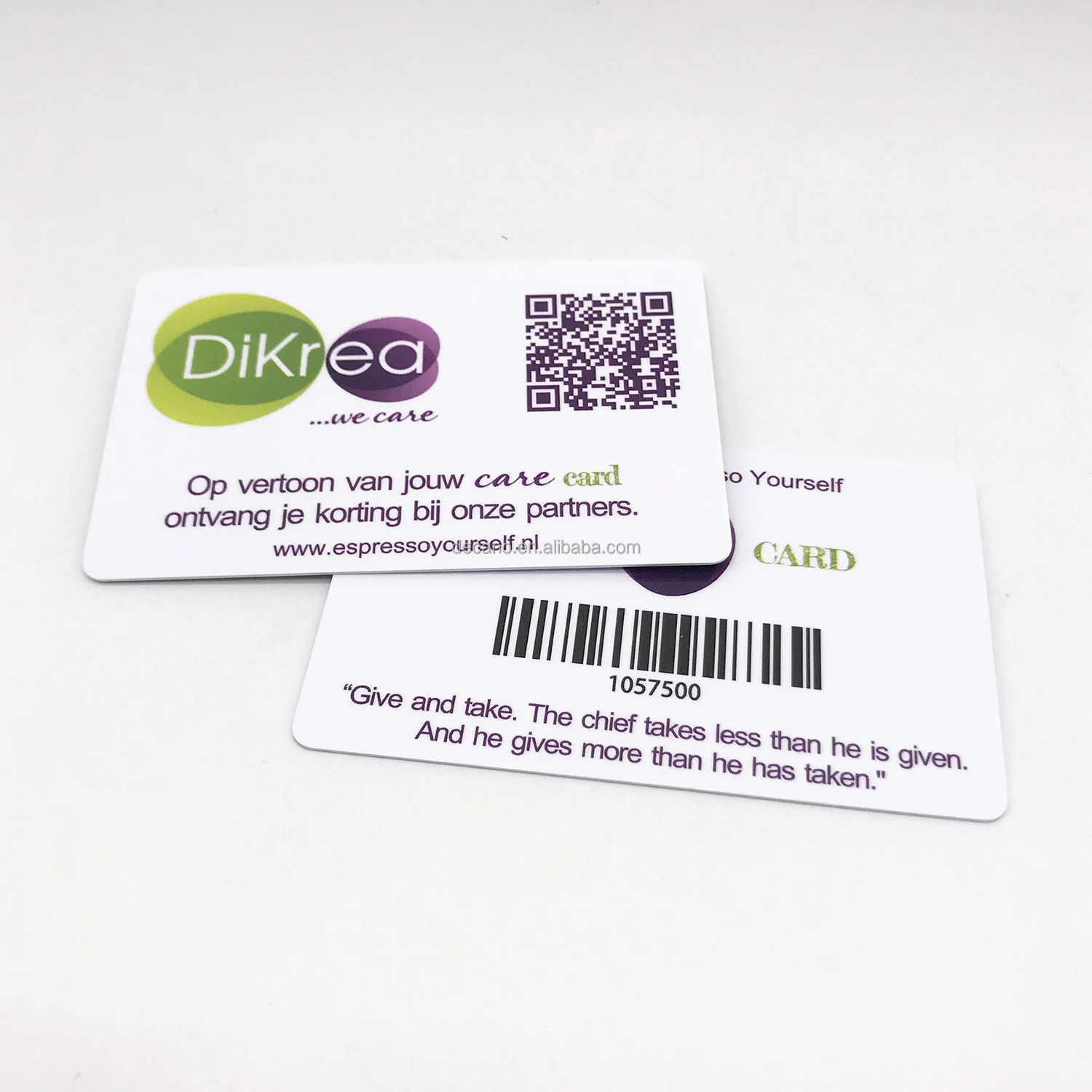 Customized PVC Gift Cards with Paper Card Holders