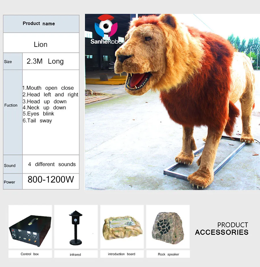 Zoo Theme Park Animatronic Decorative Models Realistic Animatronics ...