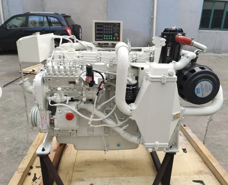 Genuine 6 Cylinder Water Cooled Sdec Shanghai Diesel 200hp 300hp 350hp ...