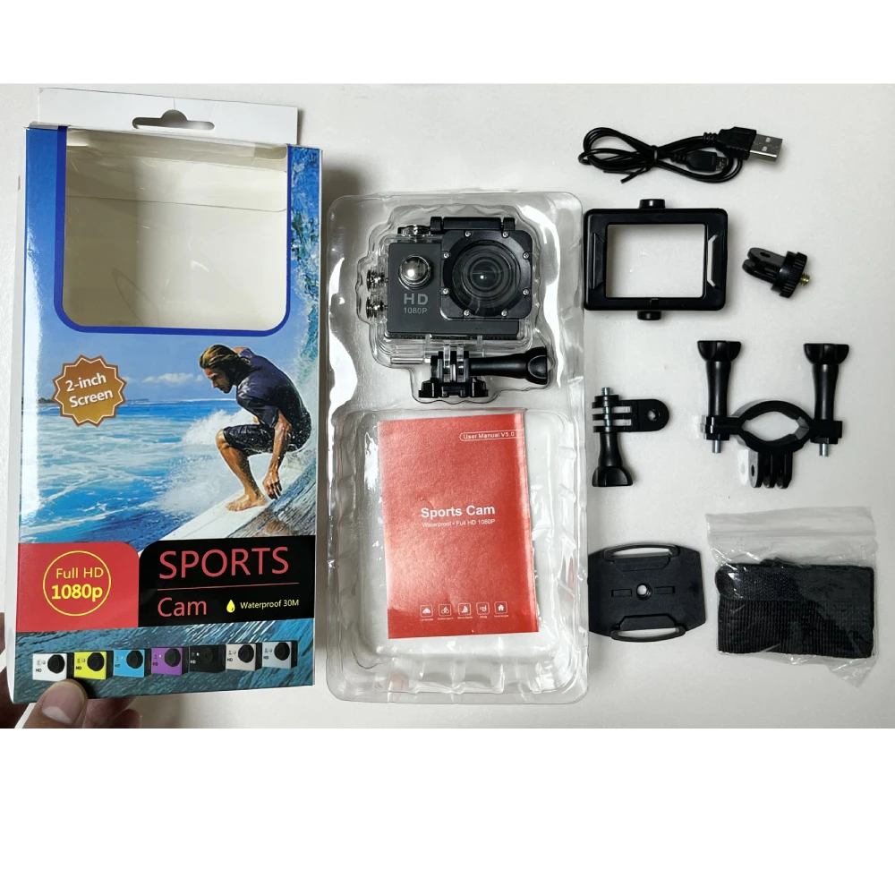 Action Camera Ultra HD 4k/30fps Wifi - Waterproof & Versatile