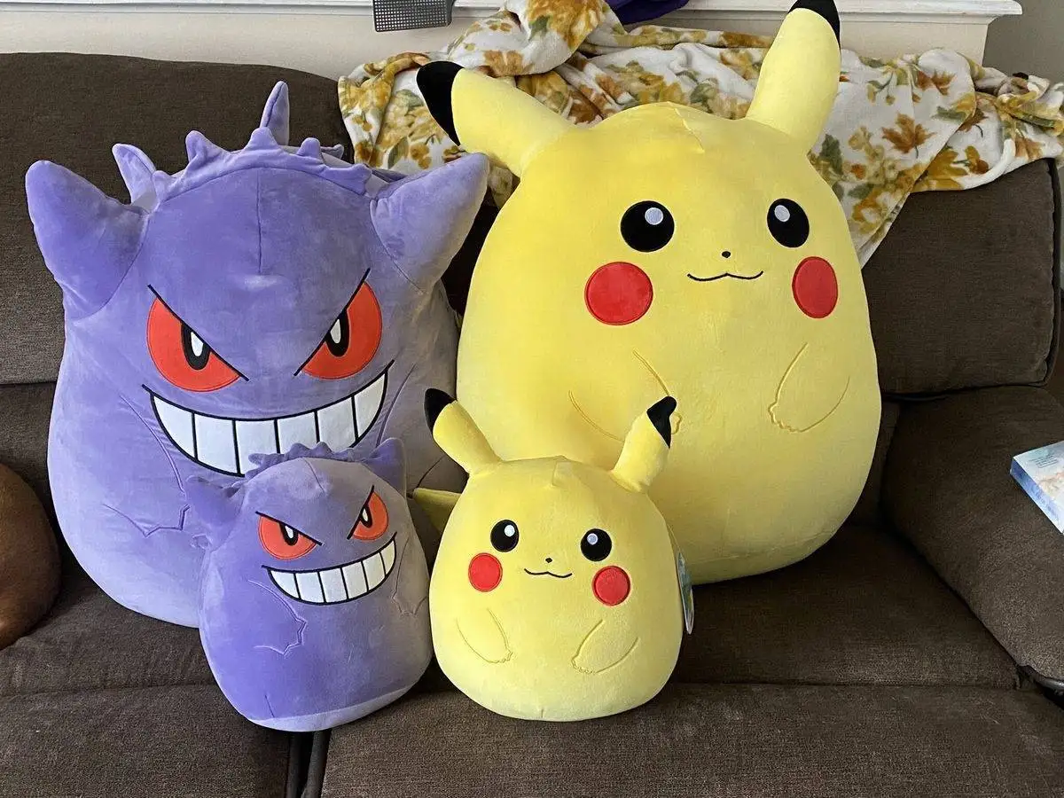 Custom 35cm Pokemoned Plushies Squish Anime Pikachu Gengar Mac Pillow ...