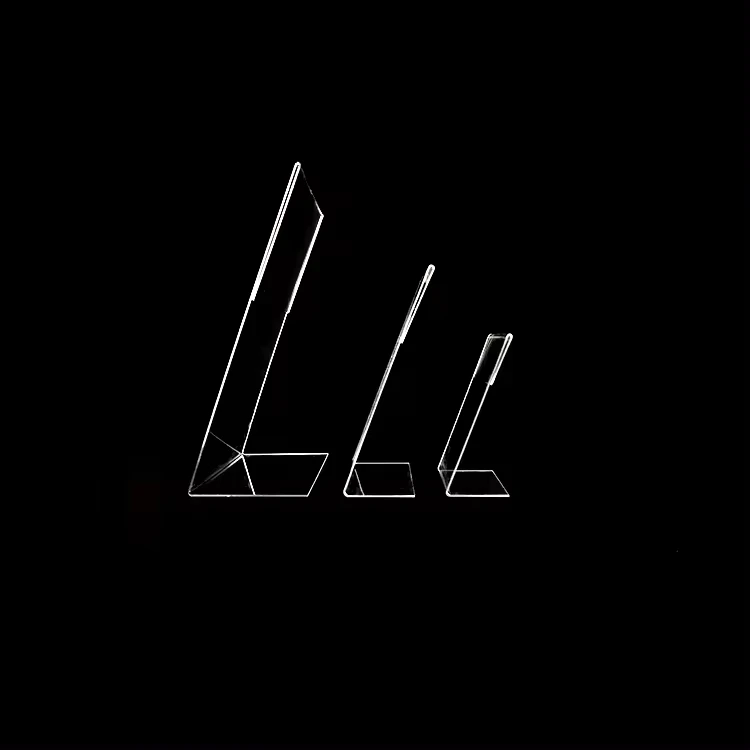 L Shape Slanted Custom A4 Desktop Label Restaurant Menu Tabletop Clear ...