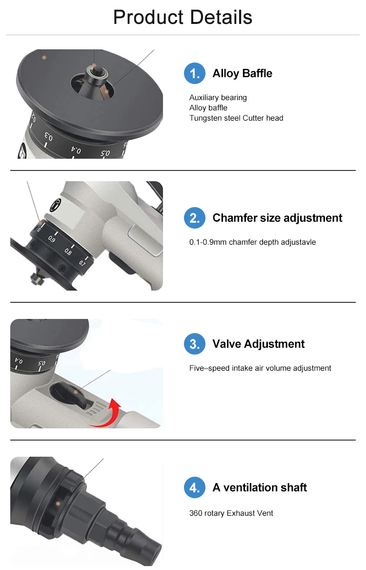 Hand-held Pneumatic Chamfering Machine Woodworking Edge Sealing Angle ...