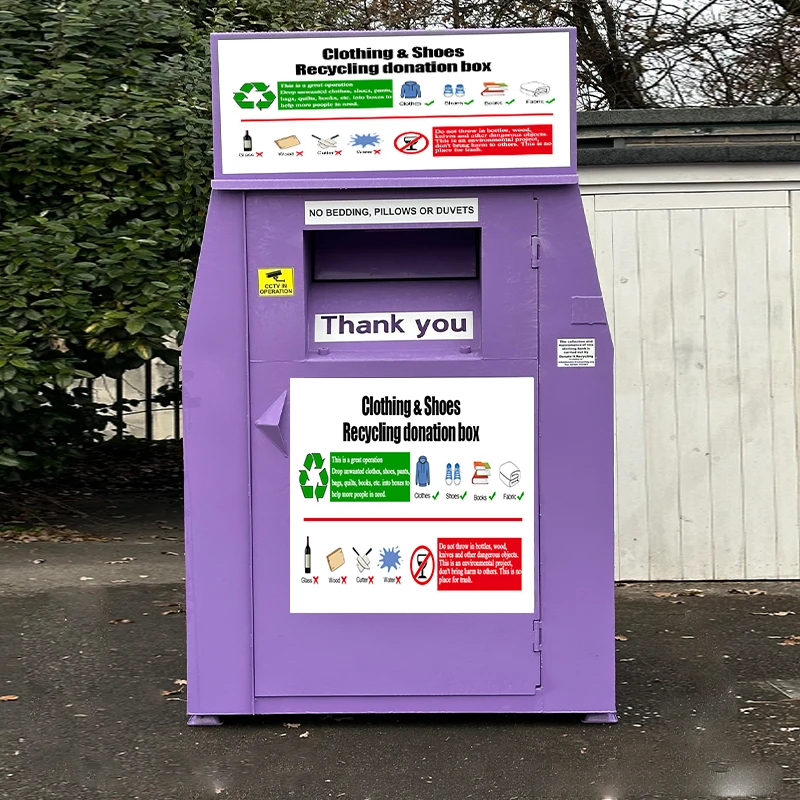 Alibaba.com: USA Big Drop Off Bin Outdoor Steel Clothing Recycle Bin ...