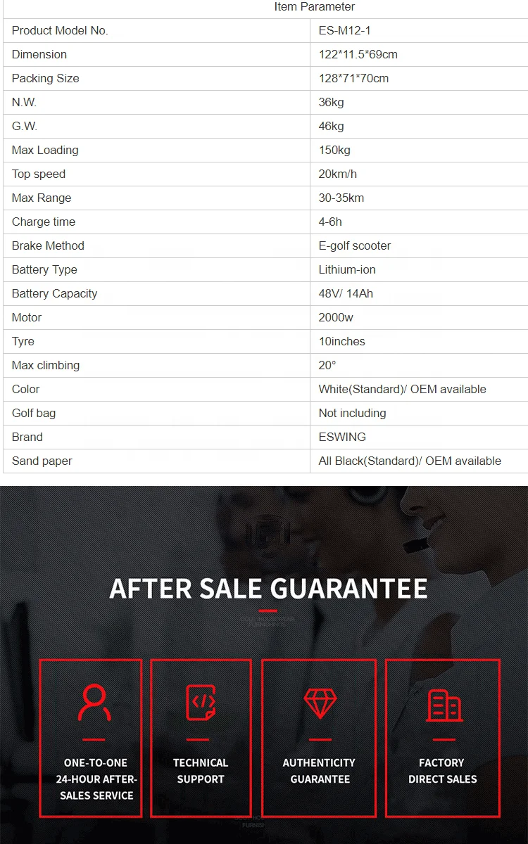 2000W 48V Lithium Battery Parts for Club Car Golf Carts