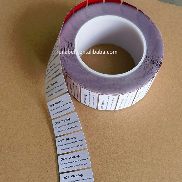 Water Damage Indicator Stickers & Custom Labels For Electronics - Odm