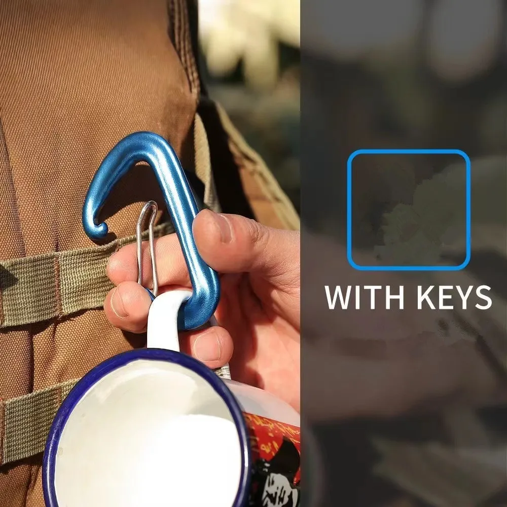 D601t High Quality D-type Aluminum Alloy Carabiner Clips Custom Various ...