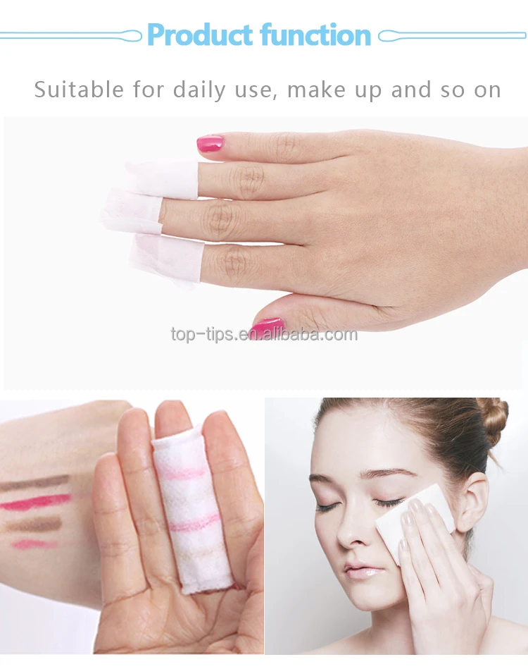 OEM Natural Soft Square Round Face Makeup Remover Pads