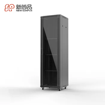 42u Server Rack Cabinet With Secure Locking Door - 4 Post Adjustable 19 ...