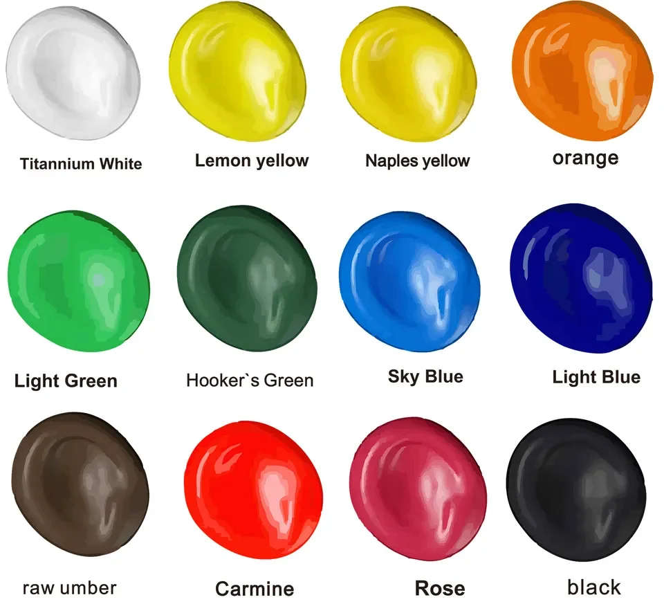 One-stop Solution Various Colors Diy Kids Painting Set 25ml 6 Colors ...