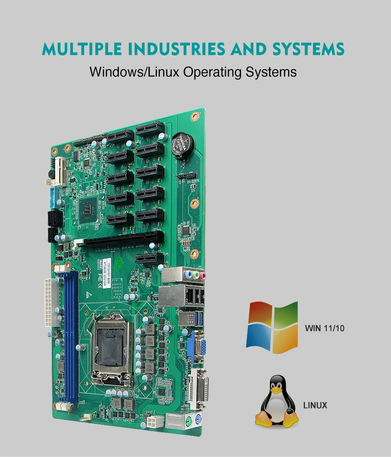 Zunsia Oem Gpu Industrial Machine Motherboard 6th Gen Lga 1151 B250 ...