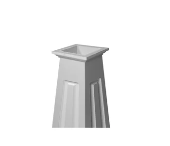 Premiumselect Tapered Recessed Panel Pvc Column Wraps Easy To Install ...