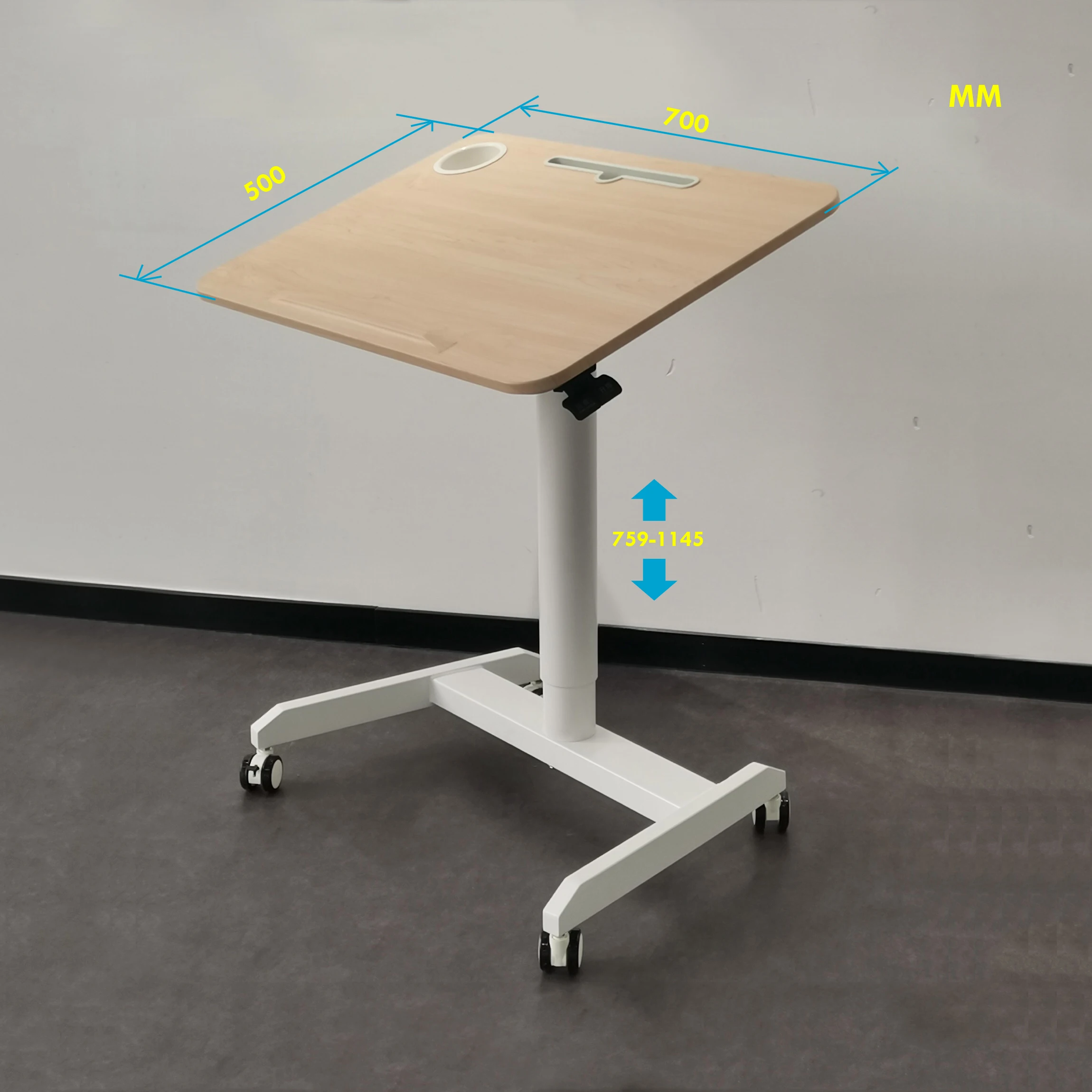 Ergonomic Flip Top Overlap Home Office School Gas Spring Lifting Sit ...