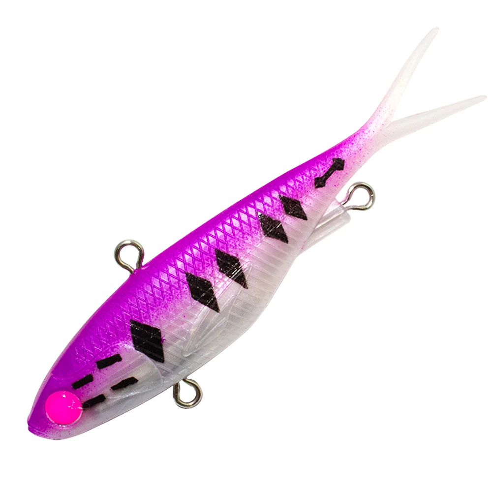 11.5cm/ 35g Artificial Soft Lure Tpr Vibes Fishing Lure 95mm Vibes ...