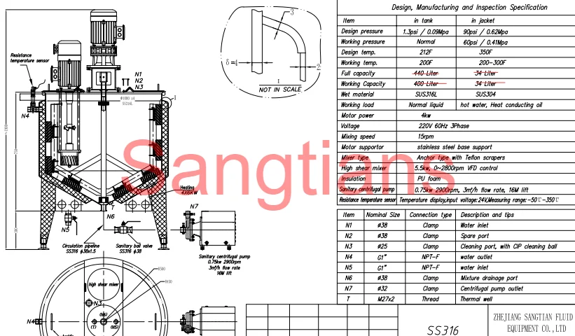 Vacuum Homogenizer Tank for Efficient Mixing Solutions