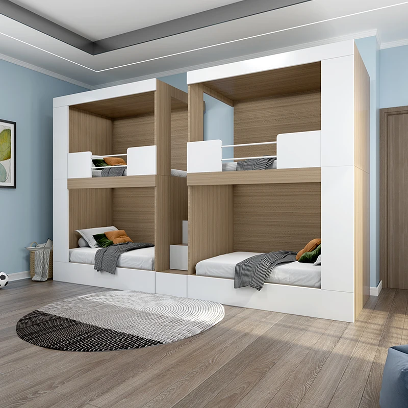Modern Capsule Bed Adult Enclosed Iron Metal Frame Dormitory Double ...