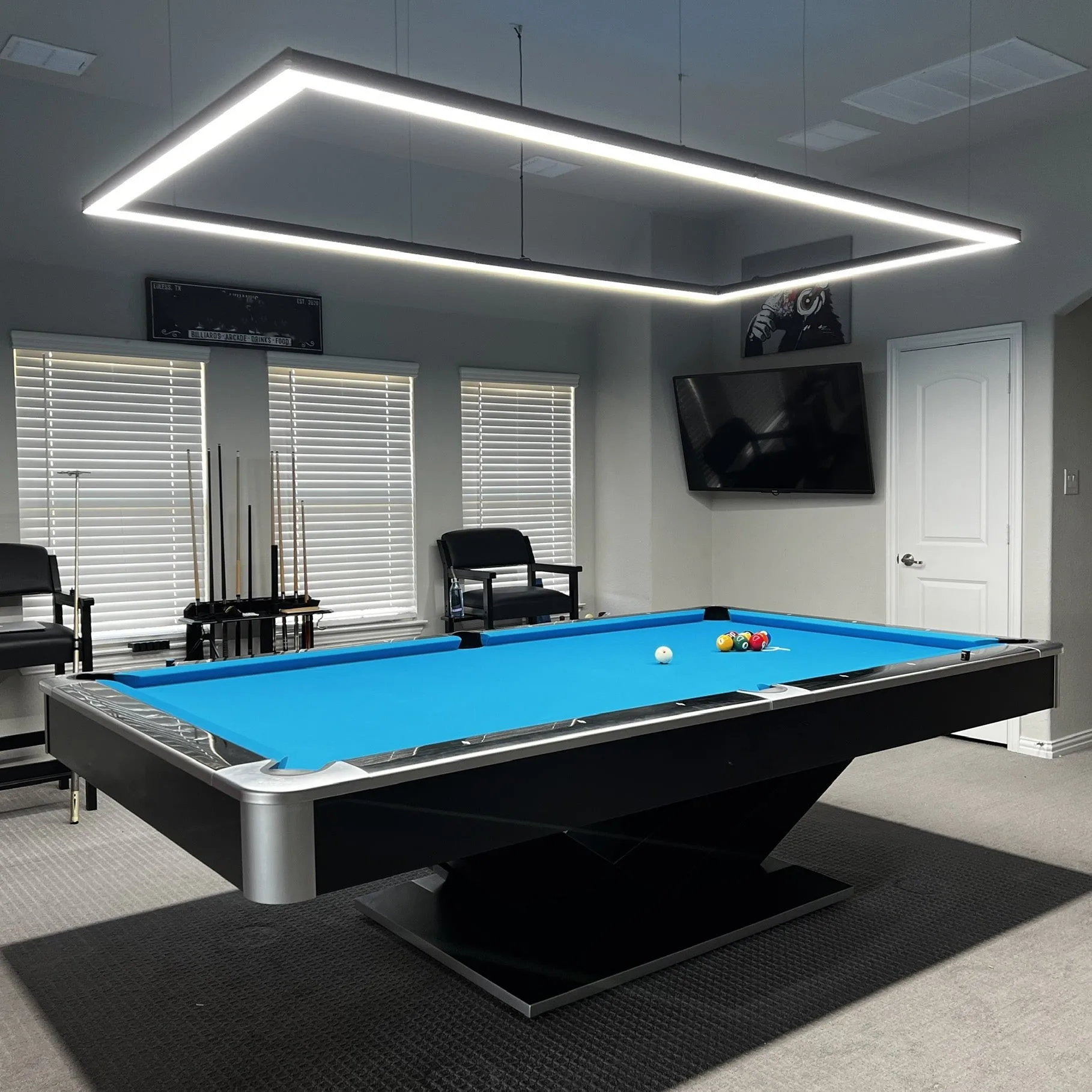 High Brightness Rectangular Pendant Light Dimmable Square Led Linear