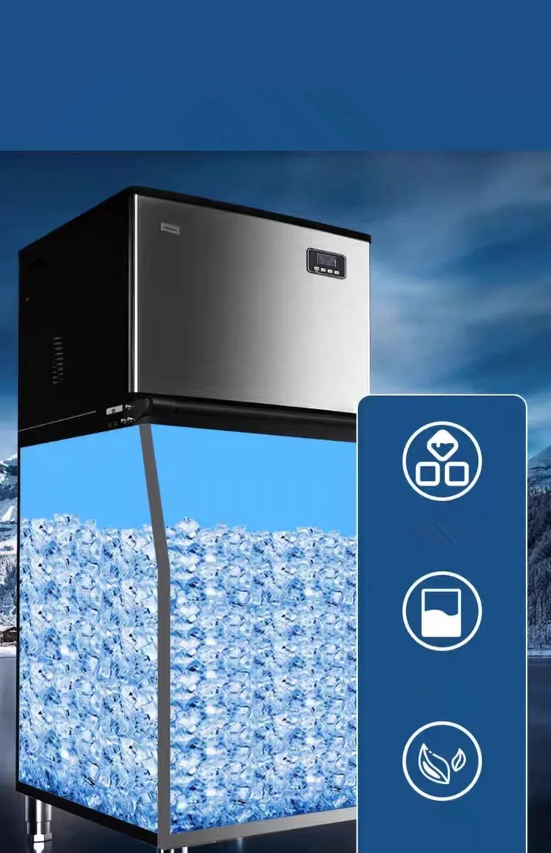 400kg 300kg 500kg Commercial Ice Maker Machine Cube/ Ice Making Machine ...