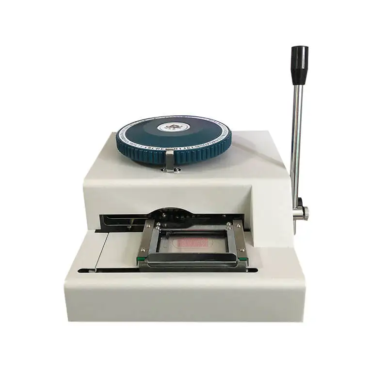 Manual Plastic Card Embosser Machine Plastic Id Pvc Card Embossing ...
