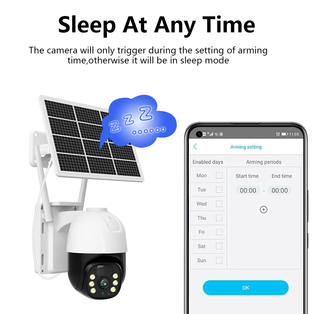 5MP 4G Wifi Surveillance Cameras with Color Night Vision