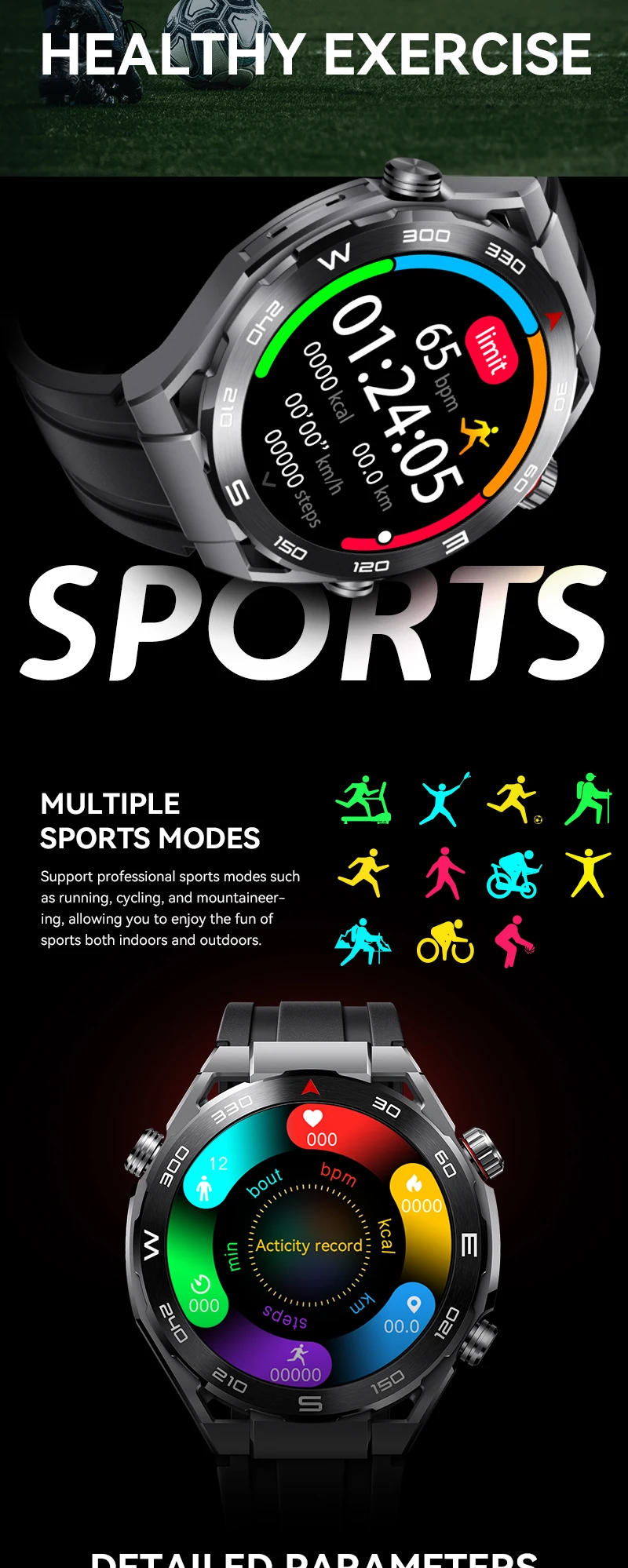 Smart Watch Hw5 Ultimate Hd Large Screen Bt Call Men Watch Sport Model ...