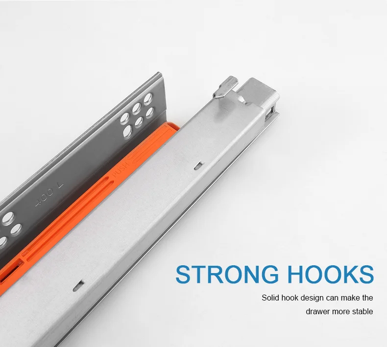 ROEASY Drawer Guides - Heavy Duty Adjustable Soft Closing Slides