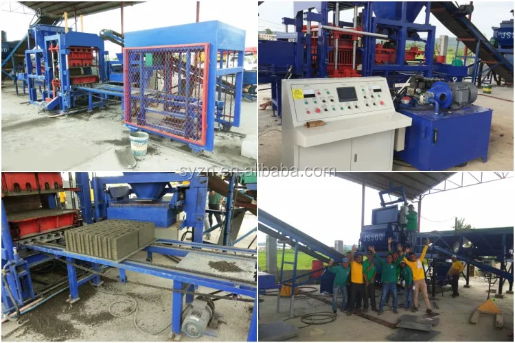 Sy Qt6-15 Cement Pavement Brick Making Machine Automatic Concrete Foam ...