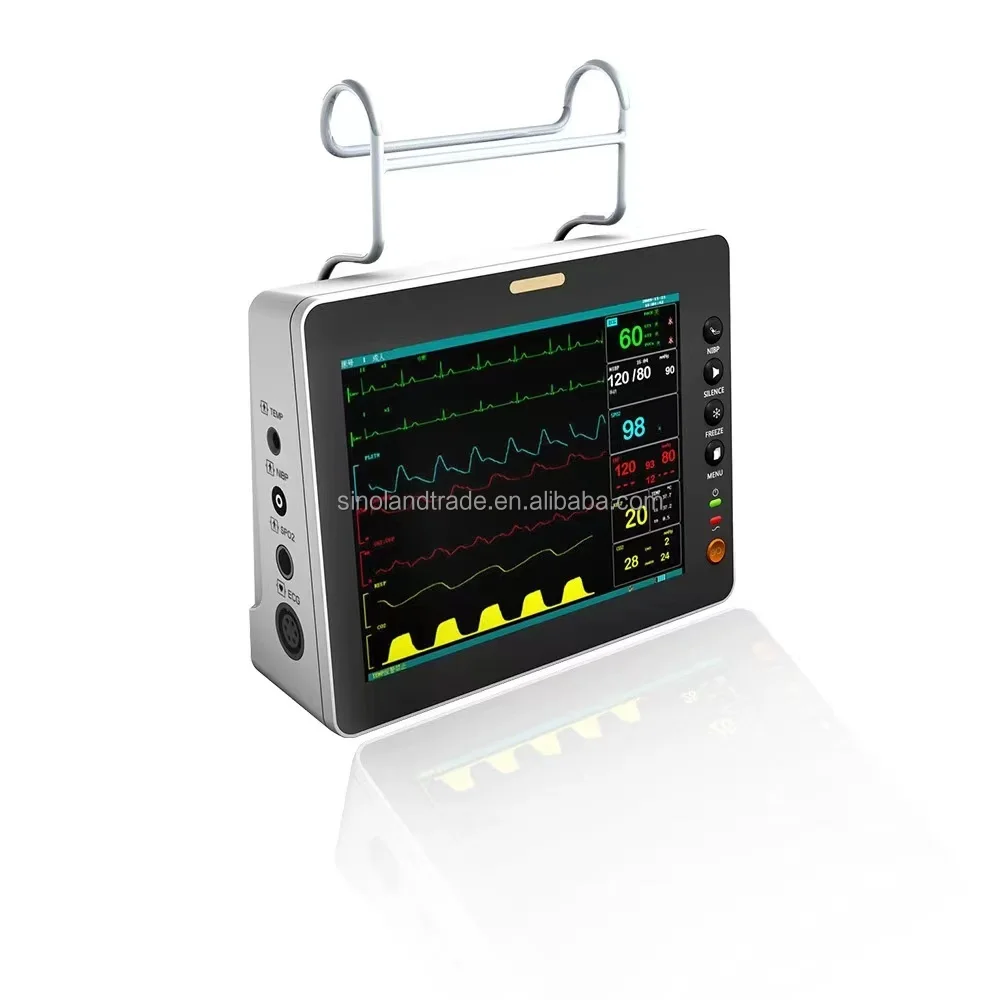 8-Inch Veterinary Pet Vital Signs Monitor Multi-Parameter Monitoring ...