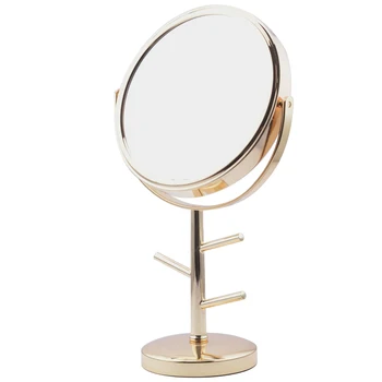 360 Degree Swivel Standing Shaving Mirrors Double Sides Cosmetic Table ...