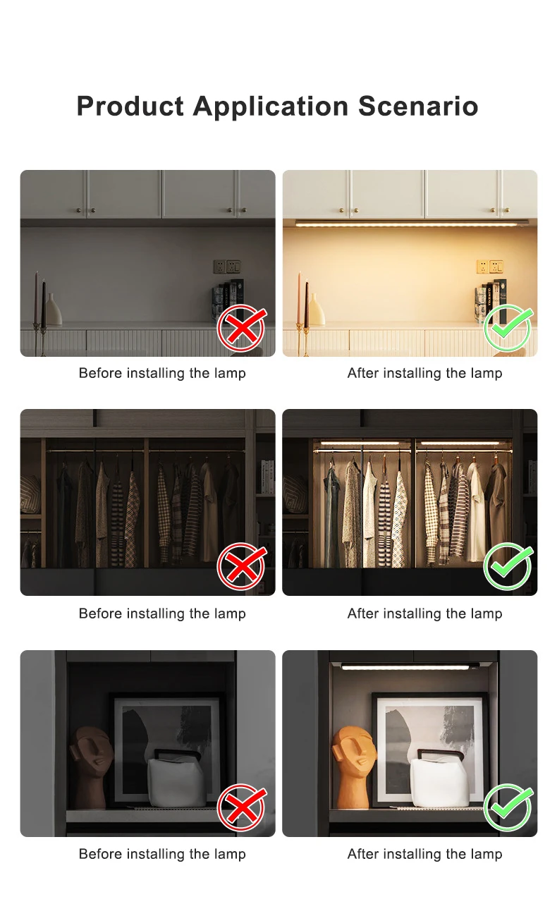 Wireless Kitchen LED Lights - Efficient Motion Sensor