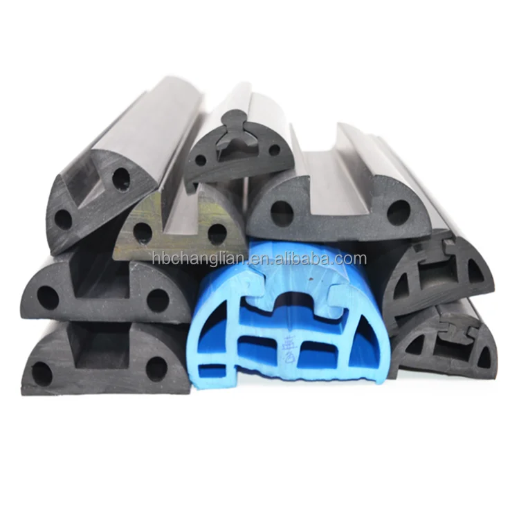 D Type Boat Gunwale EPDM Rubber Edge Protection Marine Fender
