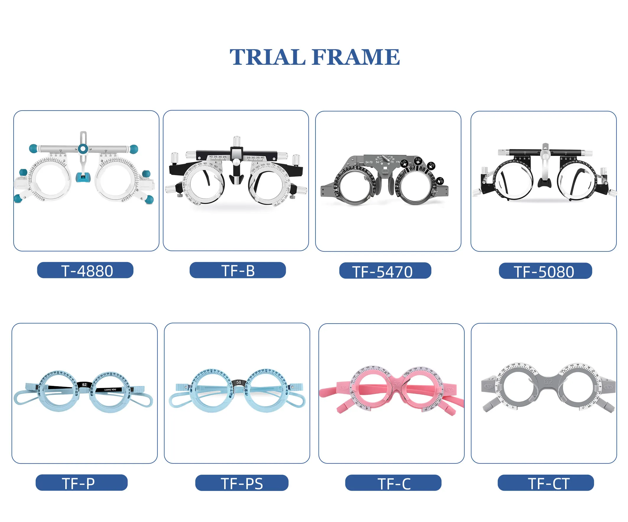 SJ Optics Universal Trial Frame TF-B PD and Astigmatism Adjustable ...