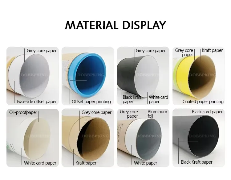 Custom Recyclable Cardboard Moon Cake Packaging Tube Boxes Creative ...