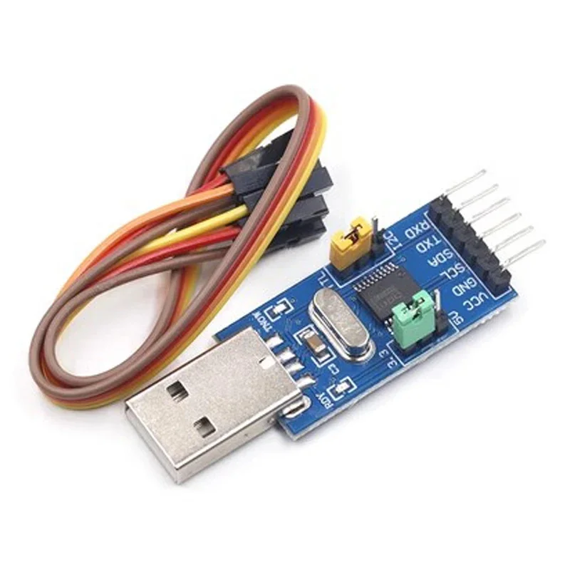 Ch341t 2 In 1 Module 3 3v 5v Usb To I2c Iic Uart Usb To Ttl Single Chip Serial Port Downloader