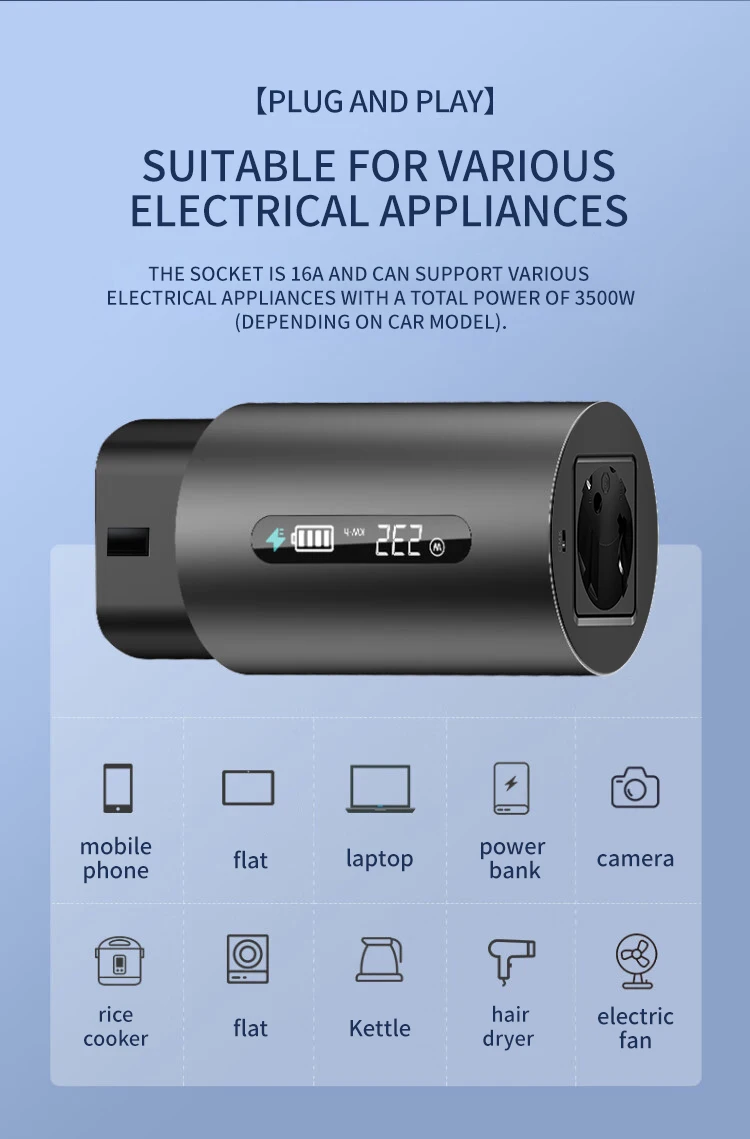 V2l Adapter Vehicle-to-load Mg Zs Ev Ioniq 5 Kia 6 Byd Neta V2l Adaptor ...