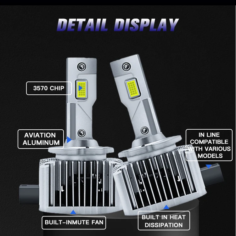 D1s Led Headlight D2s D3s D4s D5s D8s 2 Copper Led Headlight 100w Focos ...