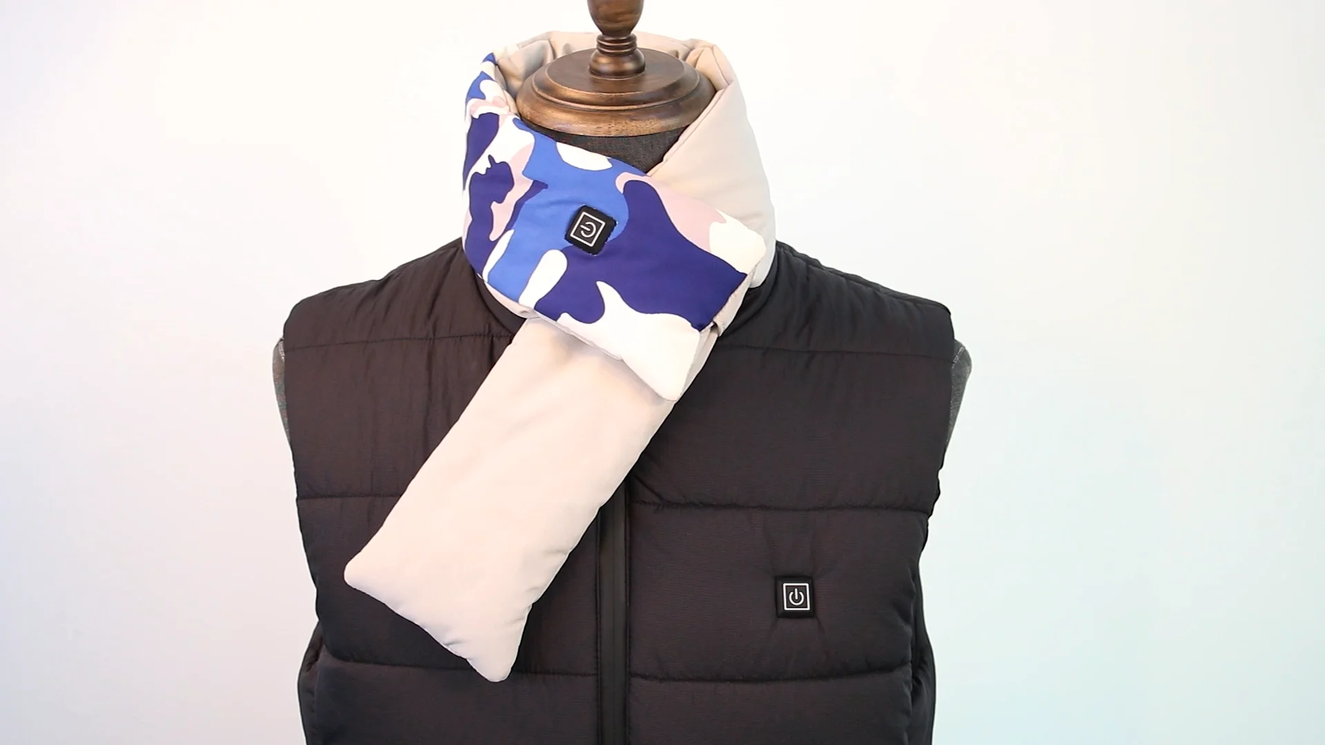 Unisex Fleece Cotton Smart Intelligent Scarves Heated Loop Nick Warming ...