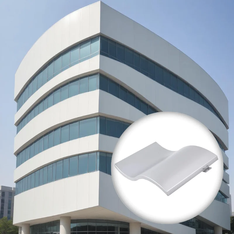 Aluminum Curved Curtain Wall Panel Pvdf Decorative Sheet Facade Panel ...