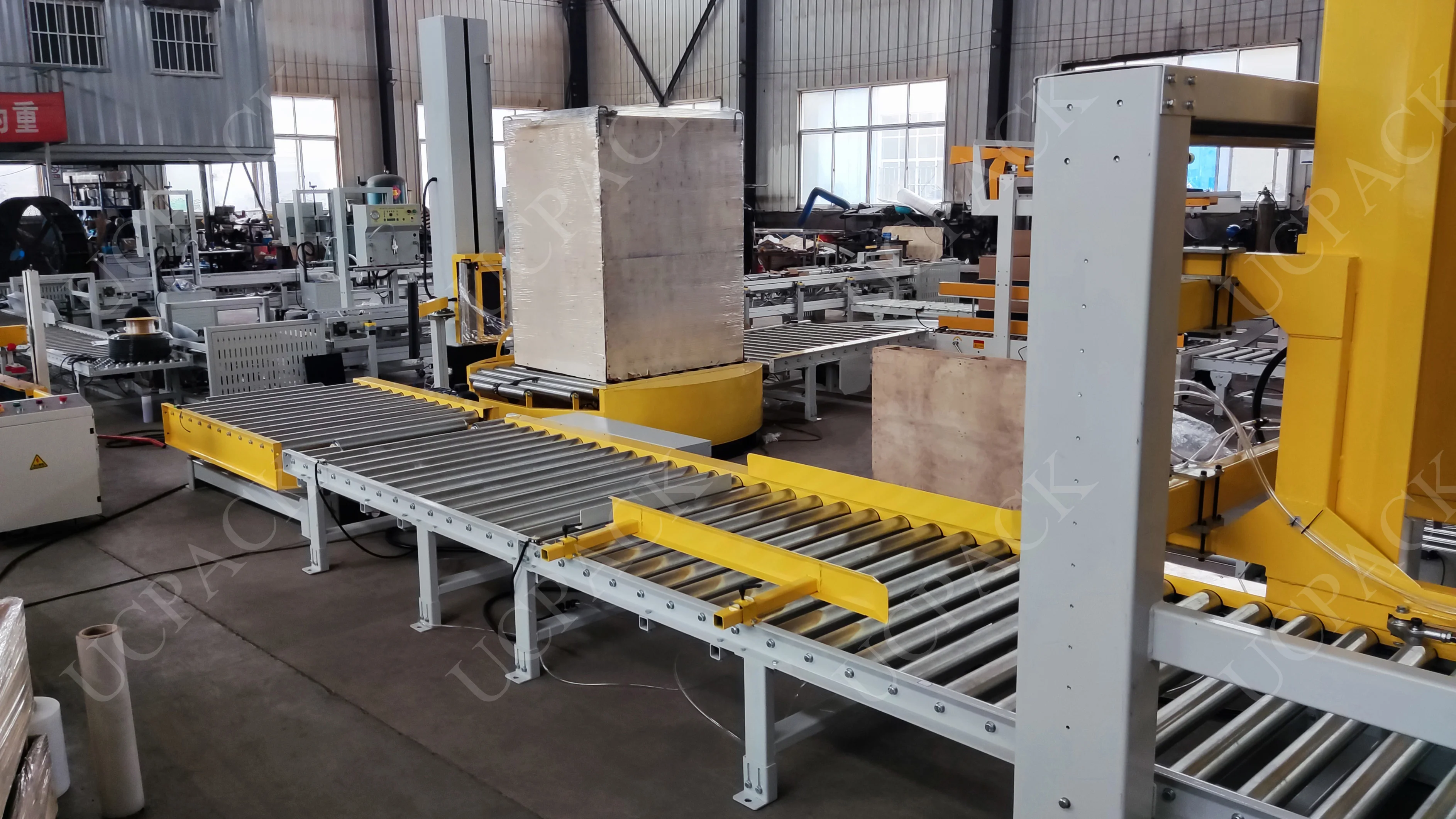 Auto Pallet Magazine Pallet Wrap Dispenser for Pallet Stacking Machine ...