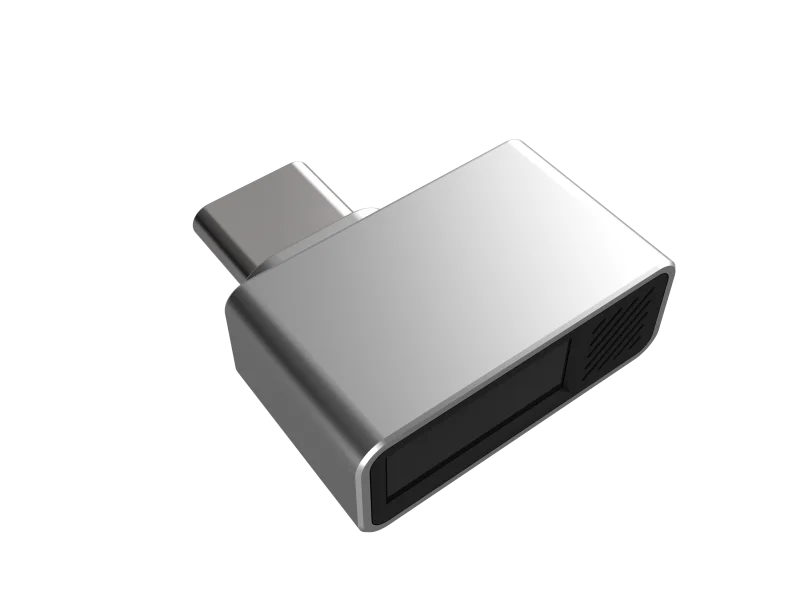 360 Degree Biometric USB-C Fingerprint Reader PVC 0.5s Recognition Fast ...
