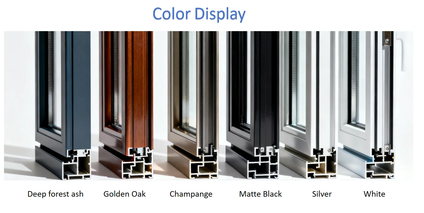 Customizable Sliding Aluminum windows with Low-emission Glass and ...